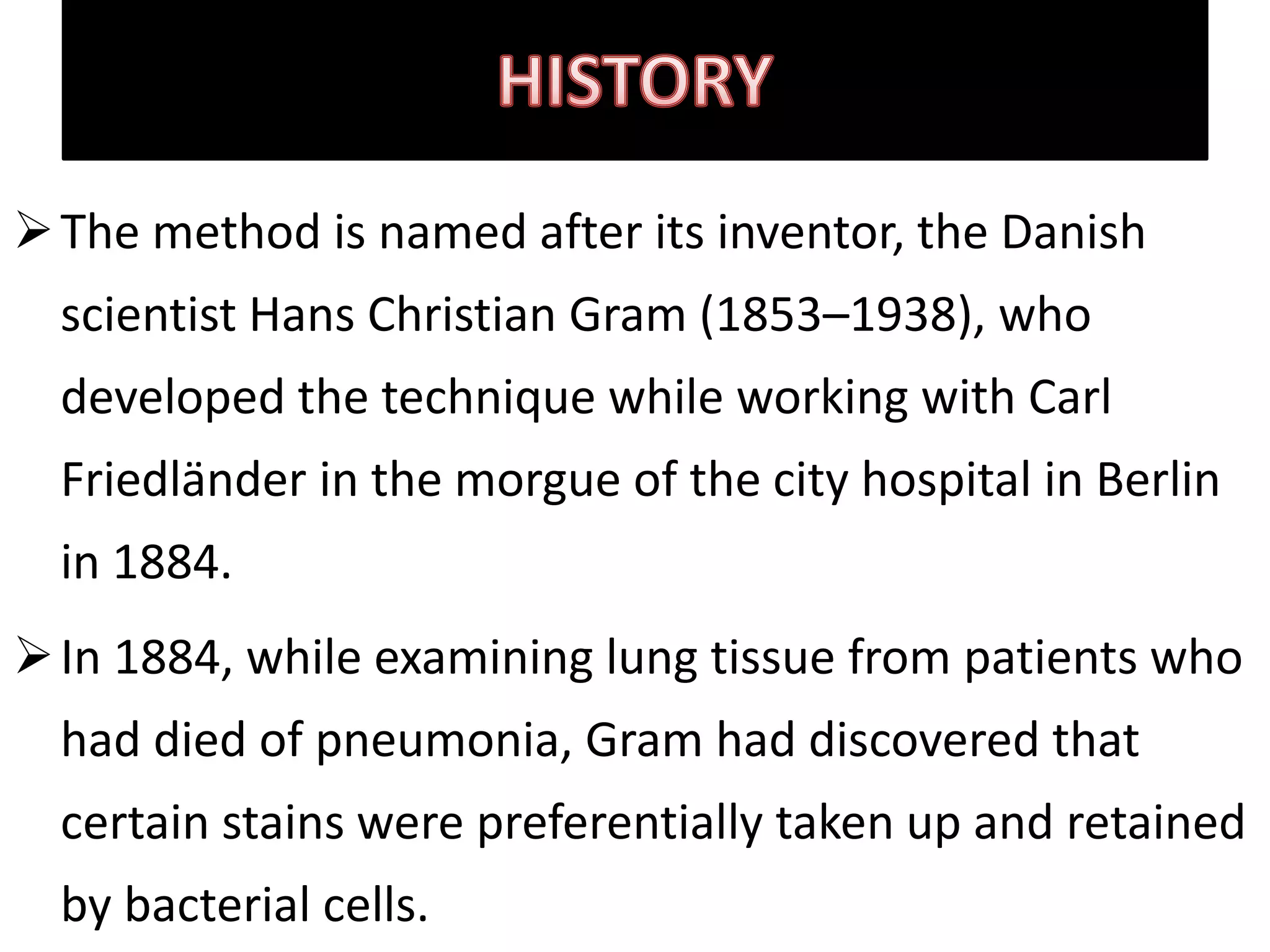 Gram staining method for Bacteria | PPTX