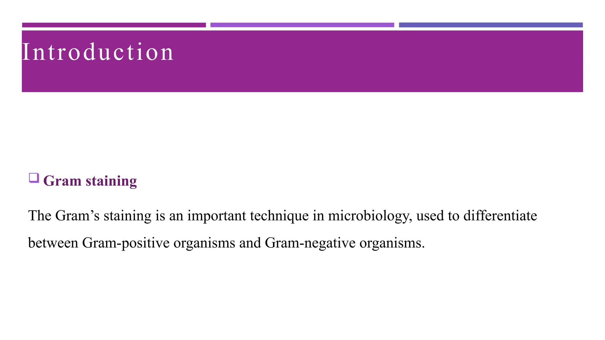 gram staining technique. identification pptx | PPTX