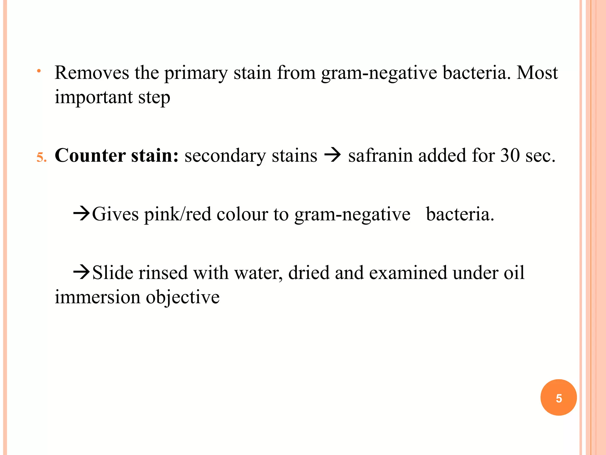 Gram Stain Practical Briefing | PPT