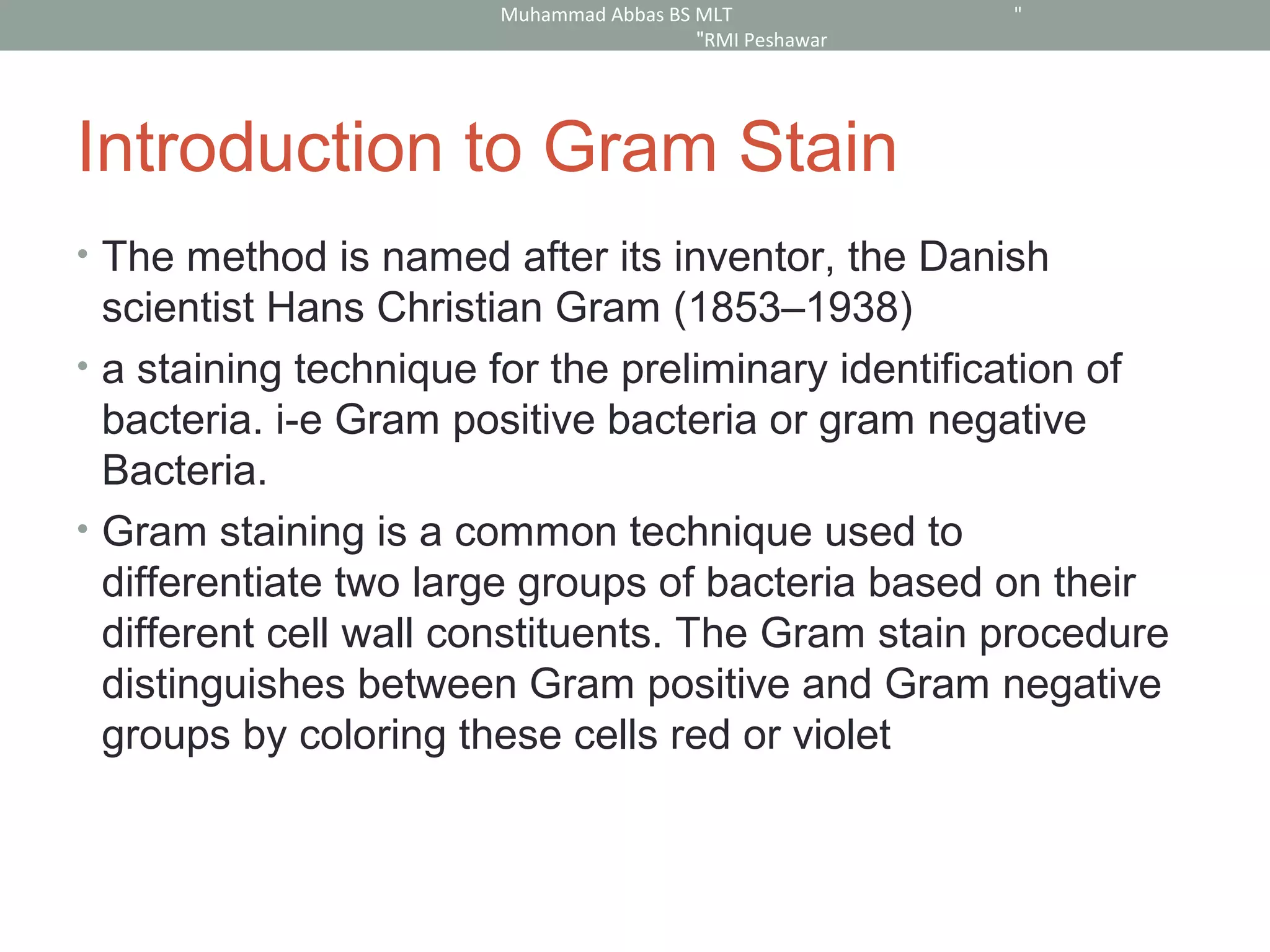 Gram stain procedure | PPT