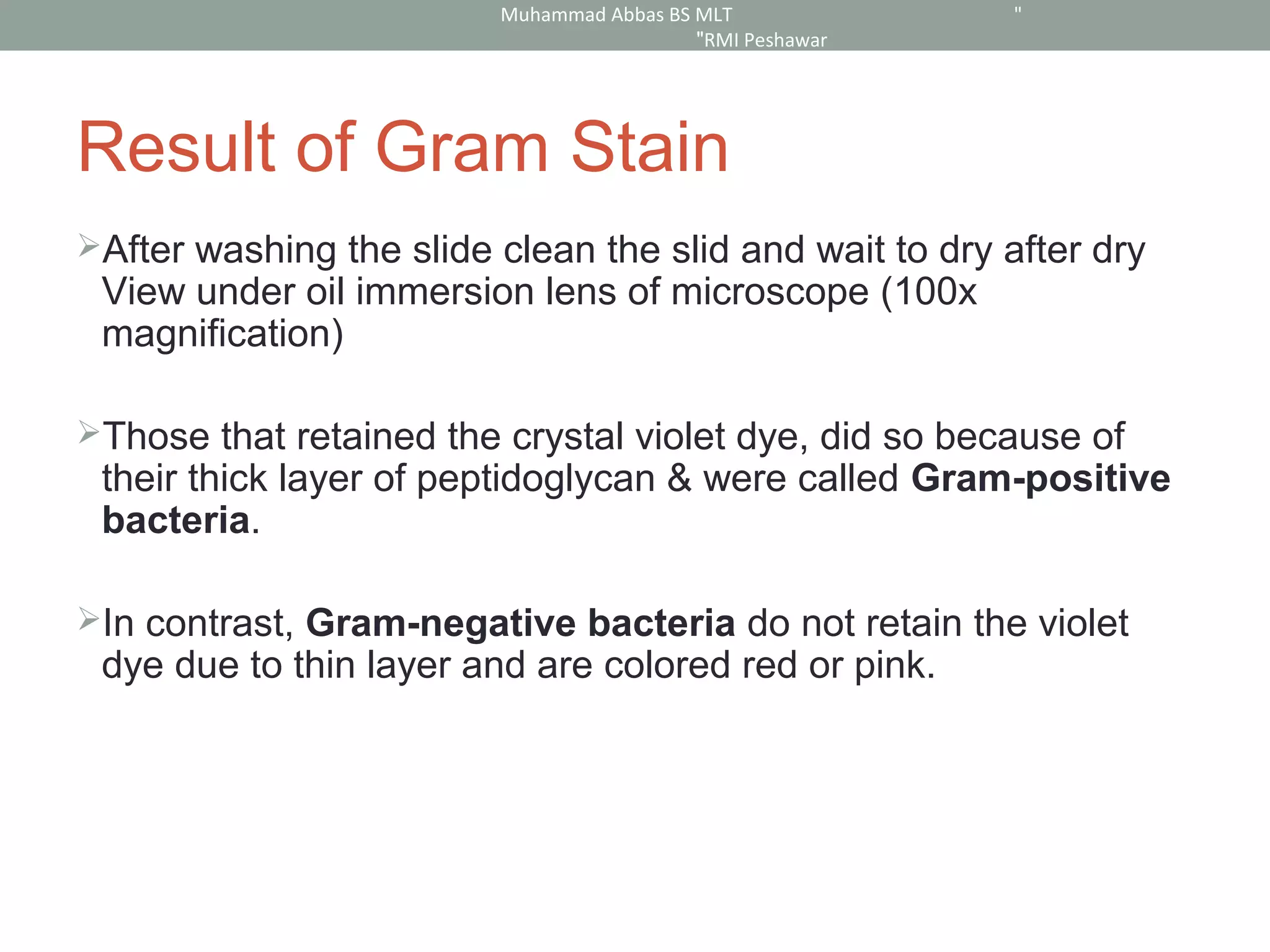 Gram stain procedure | PPT