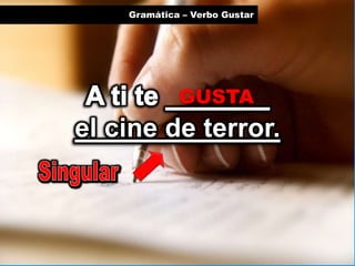 Gramática - verbo gustar, apetecer, fascinar, encantar | PPT
