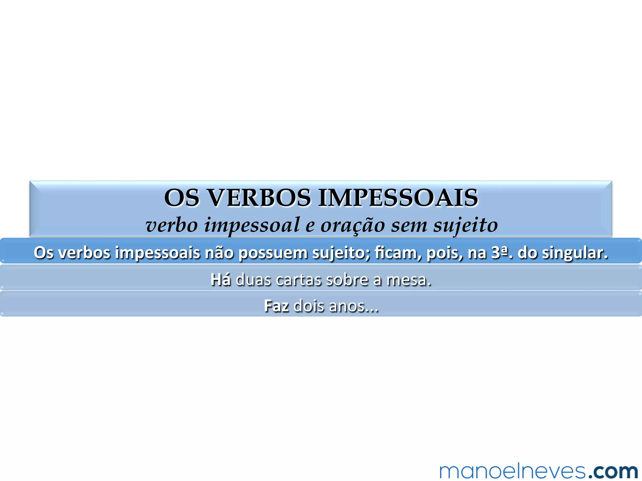 Verbos impessoais | PDF