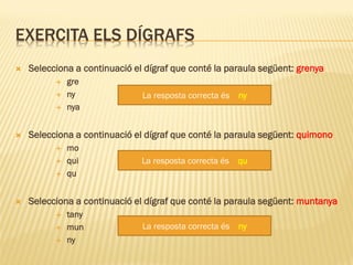 Gramatica catalana digrafs | PDF