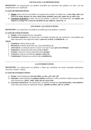 Gramática sintetizada para primero de la ESO | PDF