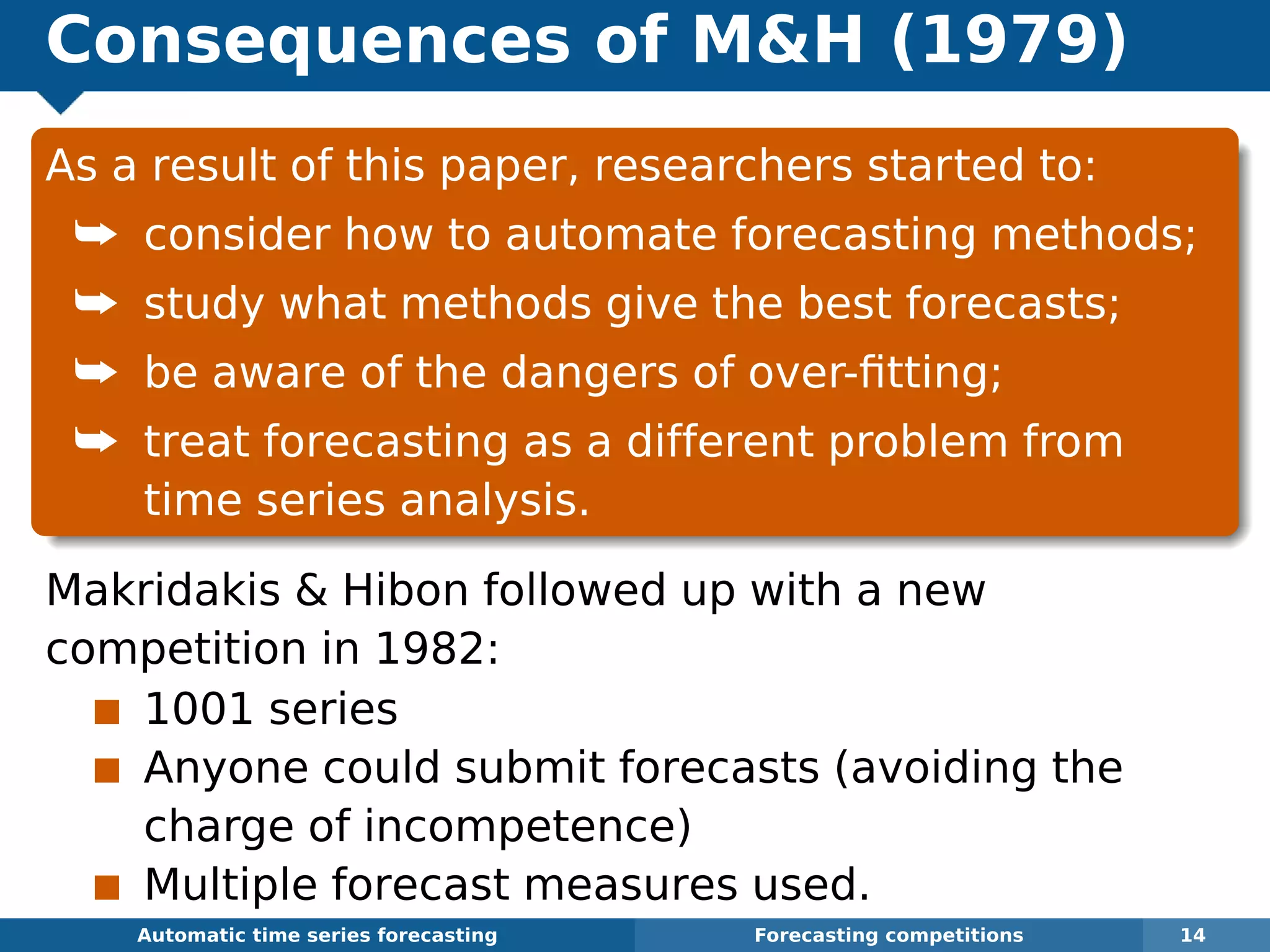 Automatic time series forecasting | PDF