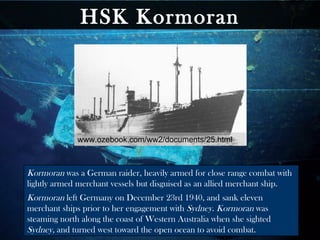 Finding HMAS Sydney Chapter 2 - Ships | PPT