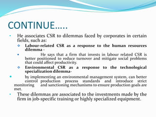 Bringing Values back to CSR | PPTX | Business | Business and Finance