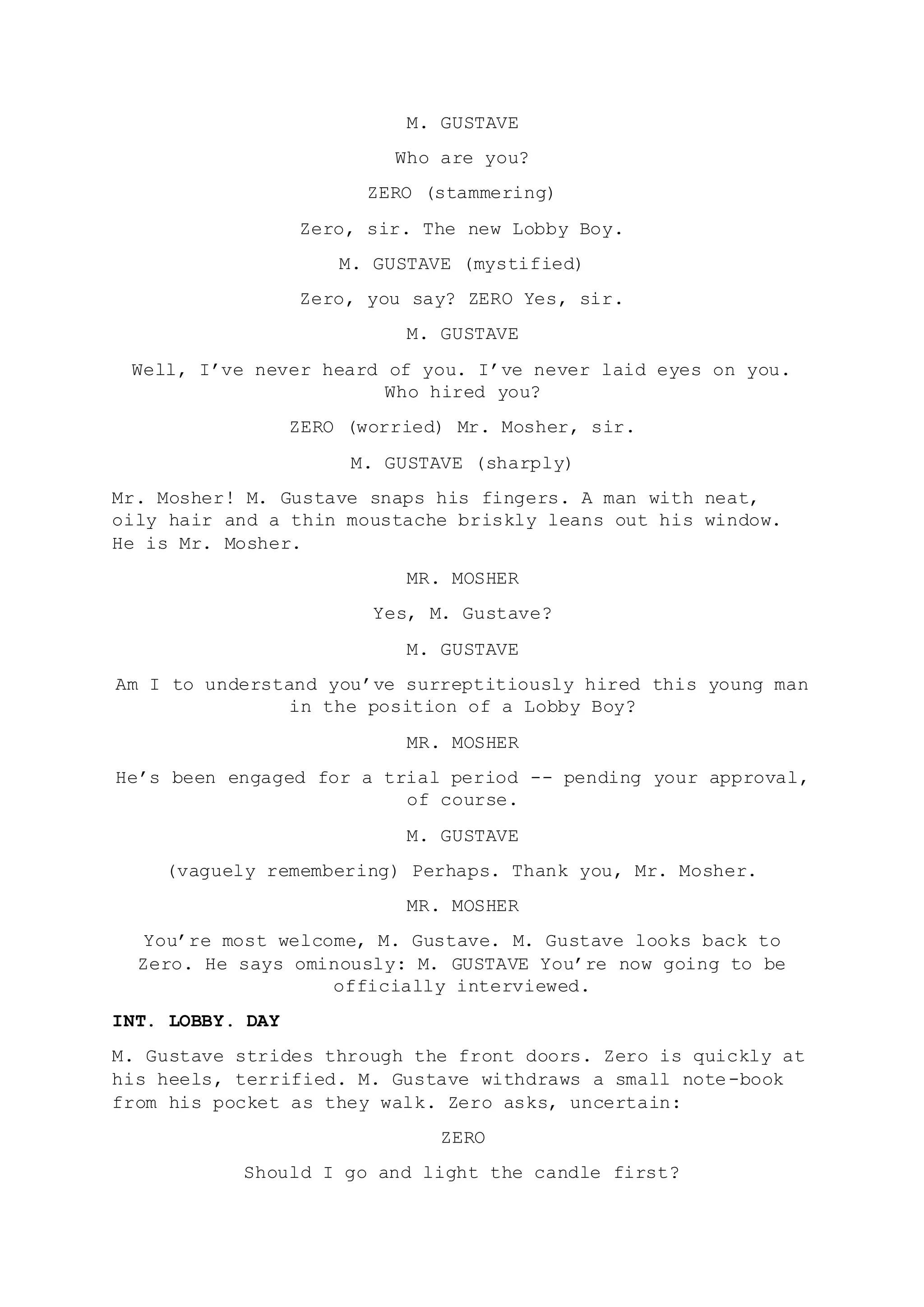 Grand budapest hotel script | DOCX