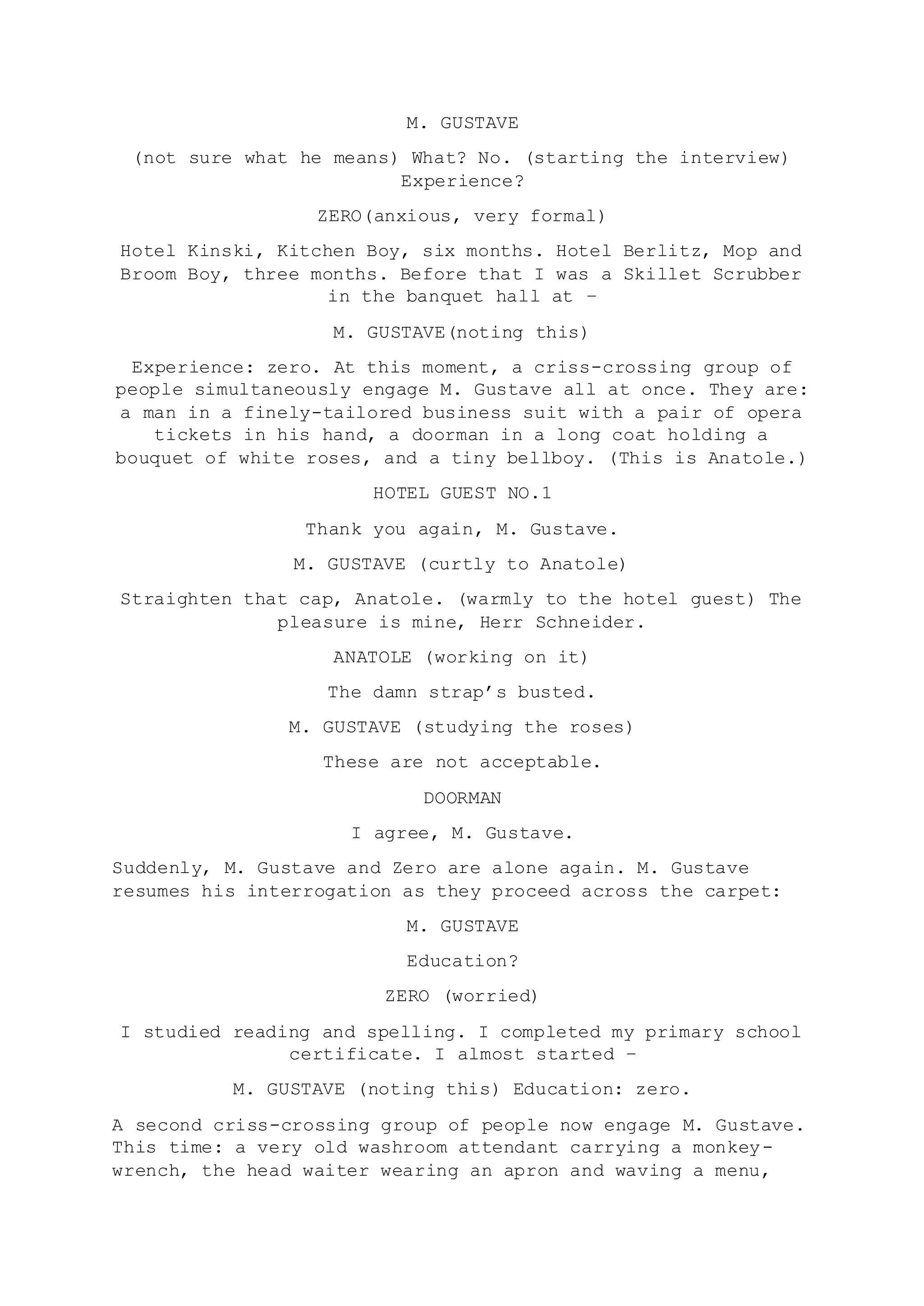 Grand budapest hotel script | DOCX