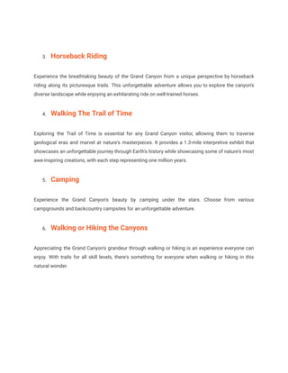 Grand Canyon National Park | PDF | North America Travel | Travel Locations