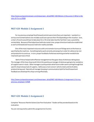 Grand canyon university mgt 420 | PDF