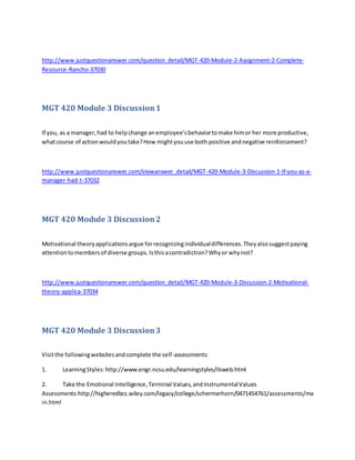 Grand canyon university mgt 420 | PDF