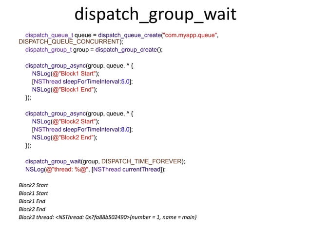 Grand Central Dispatch in Objective-C | PPT