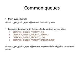 Grand Central Dispatch in Objective-C | PPT