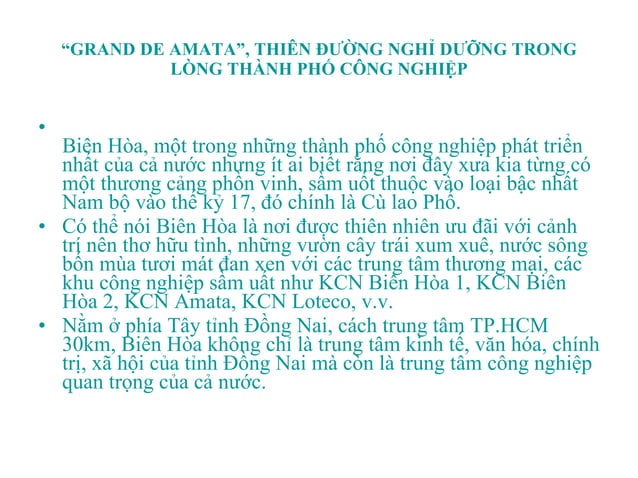 Grand de amata 1 | PPT