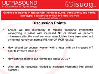 UOG Journal Club: Genomic microarray in fetuses with increased nuchal ...