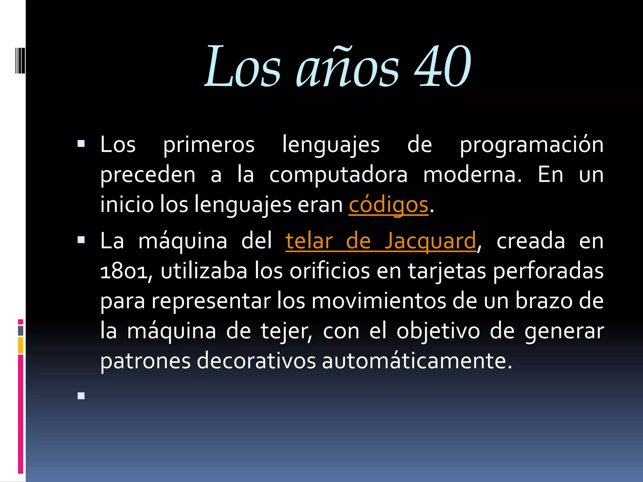 evolución de lenguaje de programacion | PPTX | Programming Languages | Computing