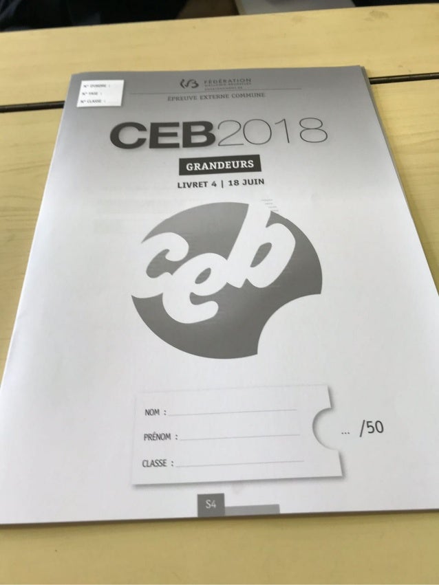 CEB 2018: Grandeurs