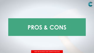HSBC-IBA Case Competition 2016 Final Round | PPT