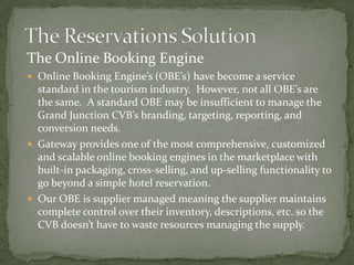 Grand Junction Central Reservations | PPTX | Sales | Business