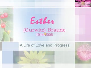 Grandma Esther | PPT