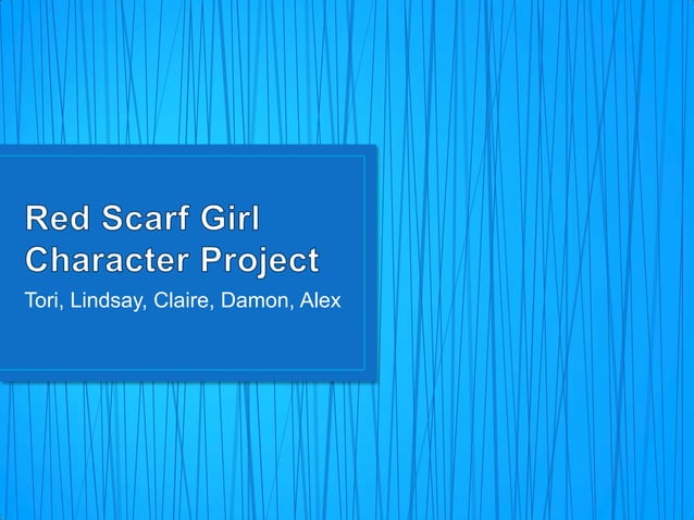 Red Scarf Girl Characters | PPT