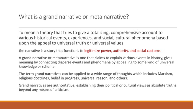 Grand Narrative.pptx | Religion & Spirituality