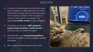 Grandomastery Design Thinking Platform Pitch Deck Presentation | PPT