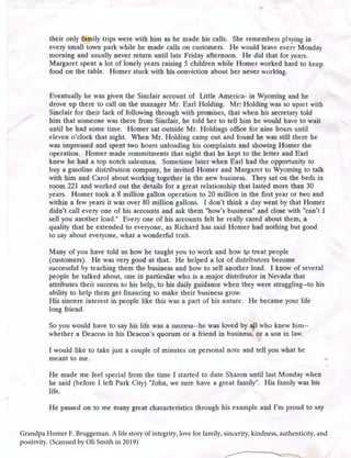 Life of Homer F. Bruggeman. Some History of Sinclair Oil and Little ...