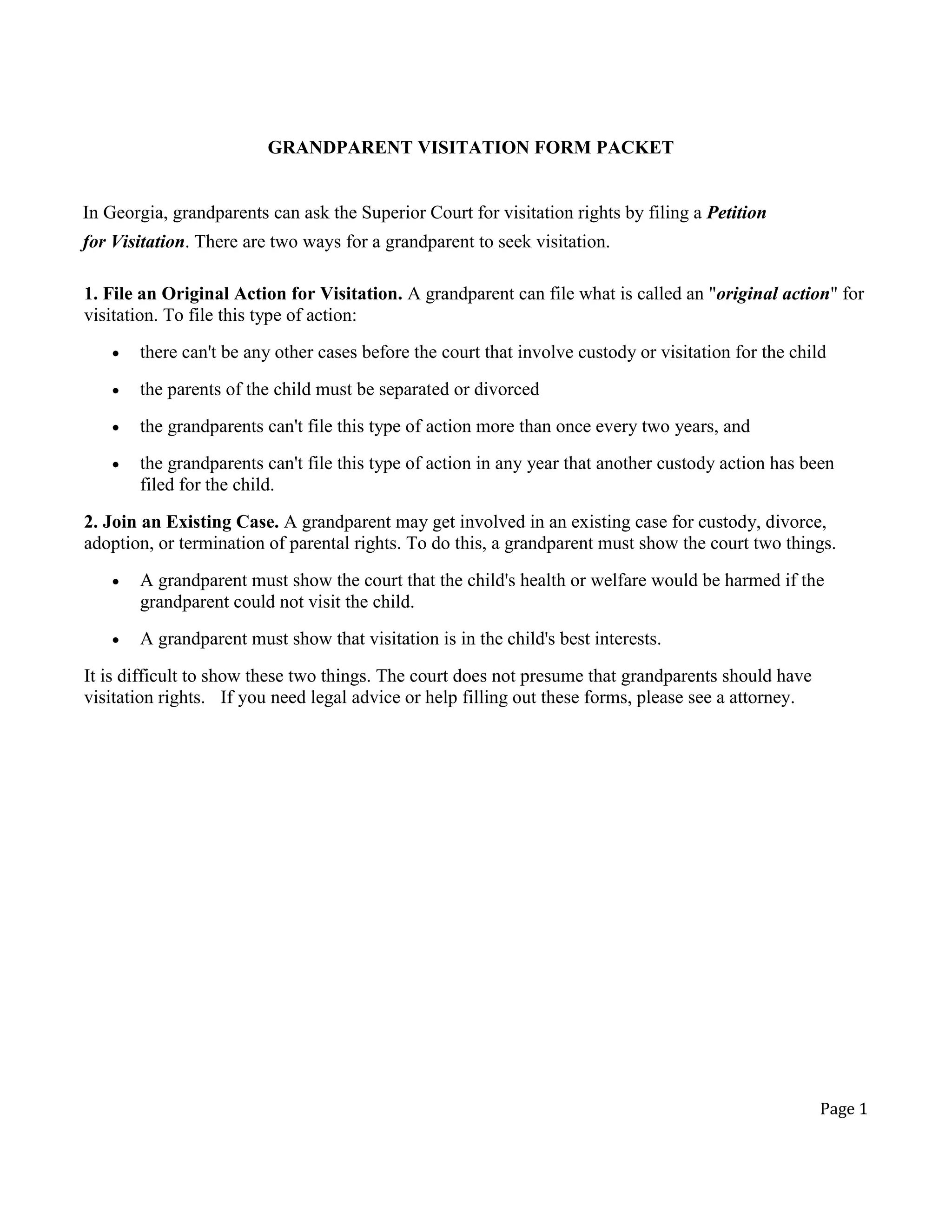 Grandparent visitation | PDF
