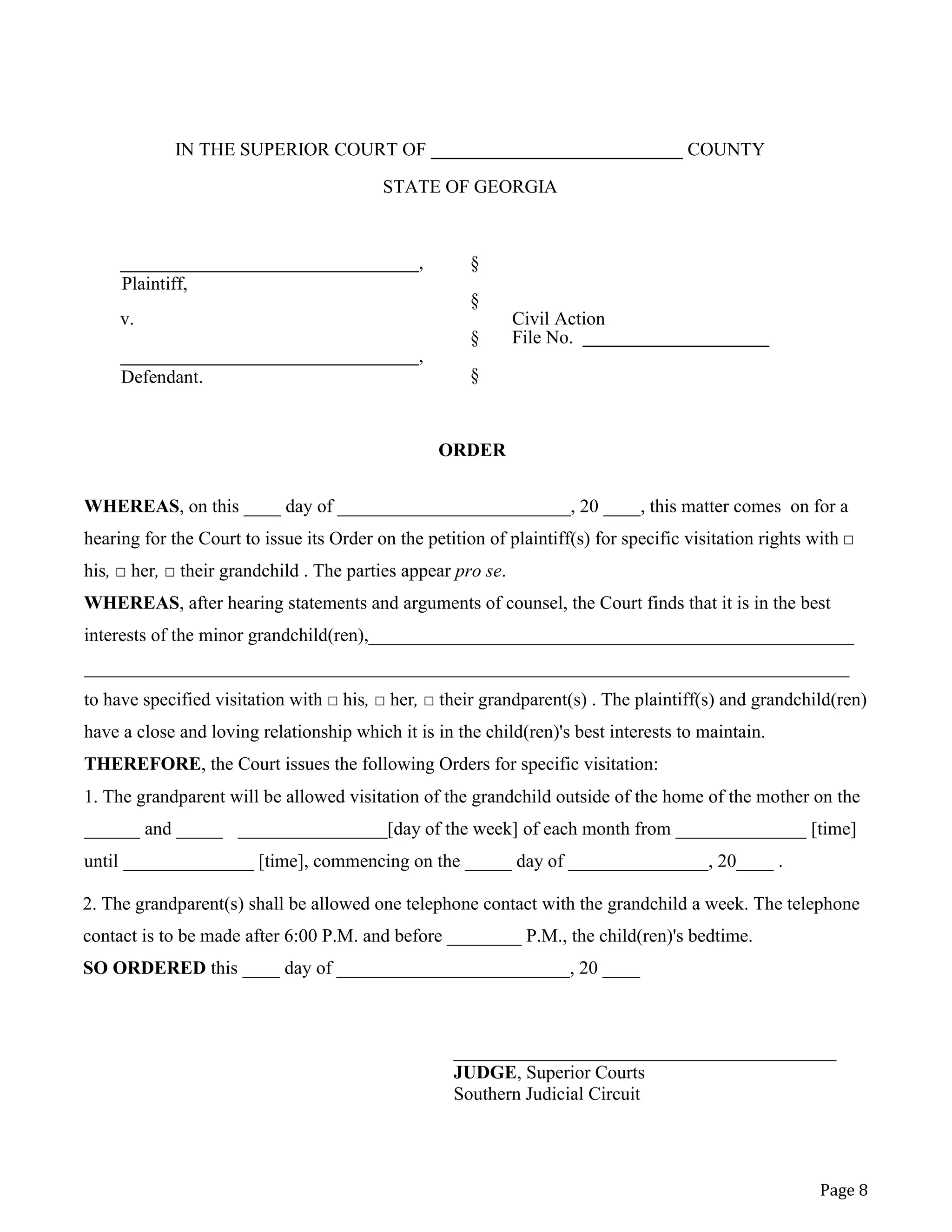 Grandparent visitation | PDF