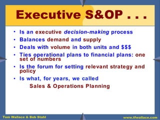 Sales & Operations Planning | PPT | Business Administration | Business