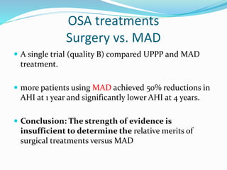 Grand round obstructive sleep apnea in adults | PPTX