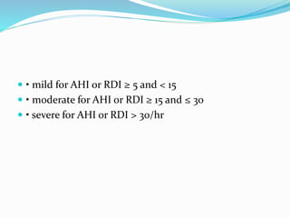 Grand round obstructive sleep apnea in adults | PPTX