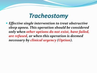 Grand round obstructive sleep apnea in adults | PPTX