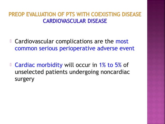 preoperative evaluation for residents of anesthesia part 1 | PPT | Free ...