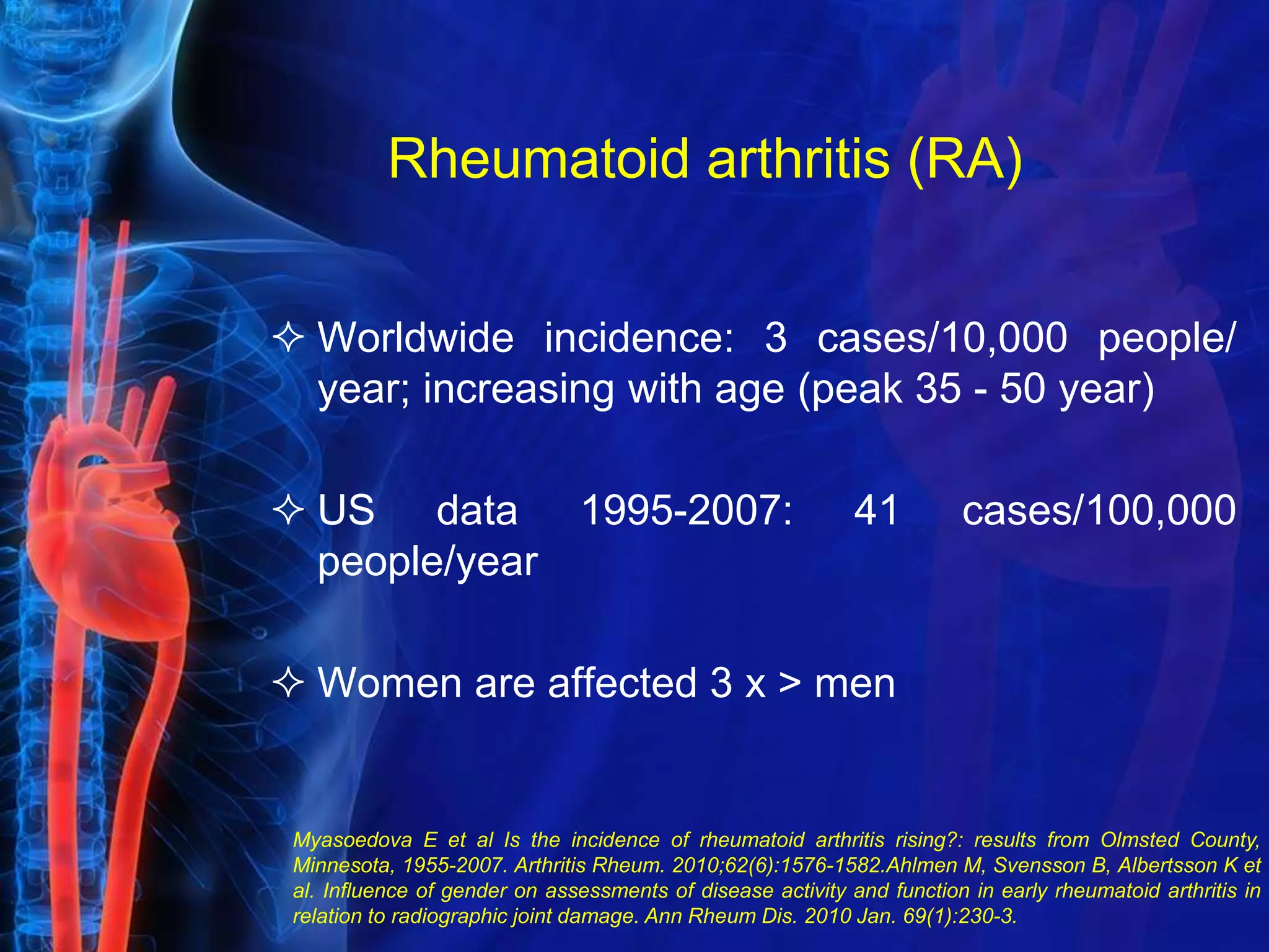 Cardiovascular diseased and Rheumatoid arthritis | PPT