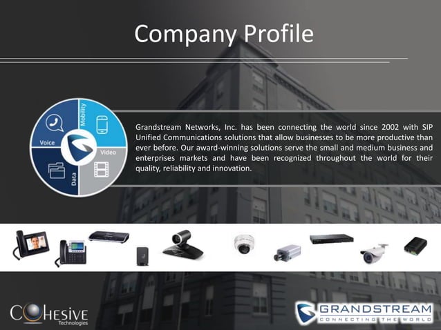 Grandstream | PPTX | Web Conferencing | Computer Software and Applications