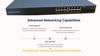 Grandstream Managed & Unanaged Switches | Cloud Infotech | PPTX