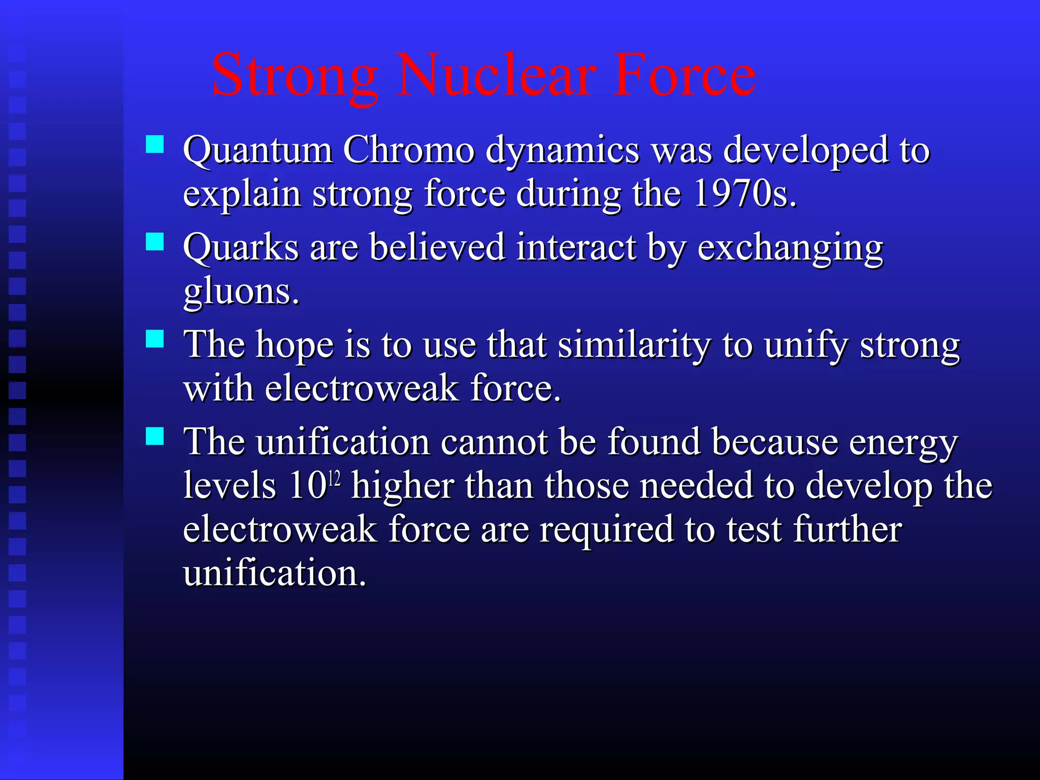 Grand unified theory | PPT