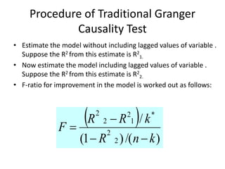 Granger Causality.ppt for MBA and BBA Students | PPT