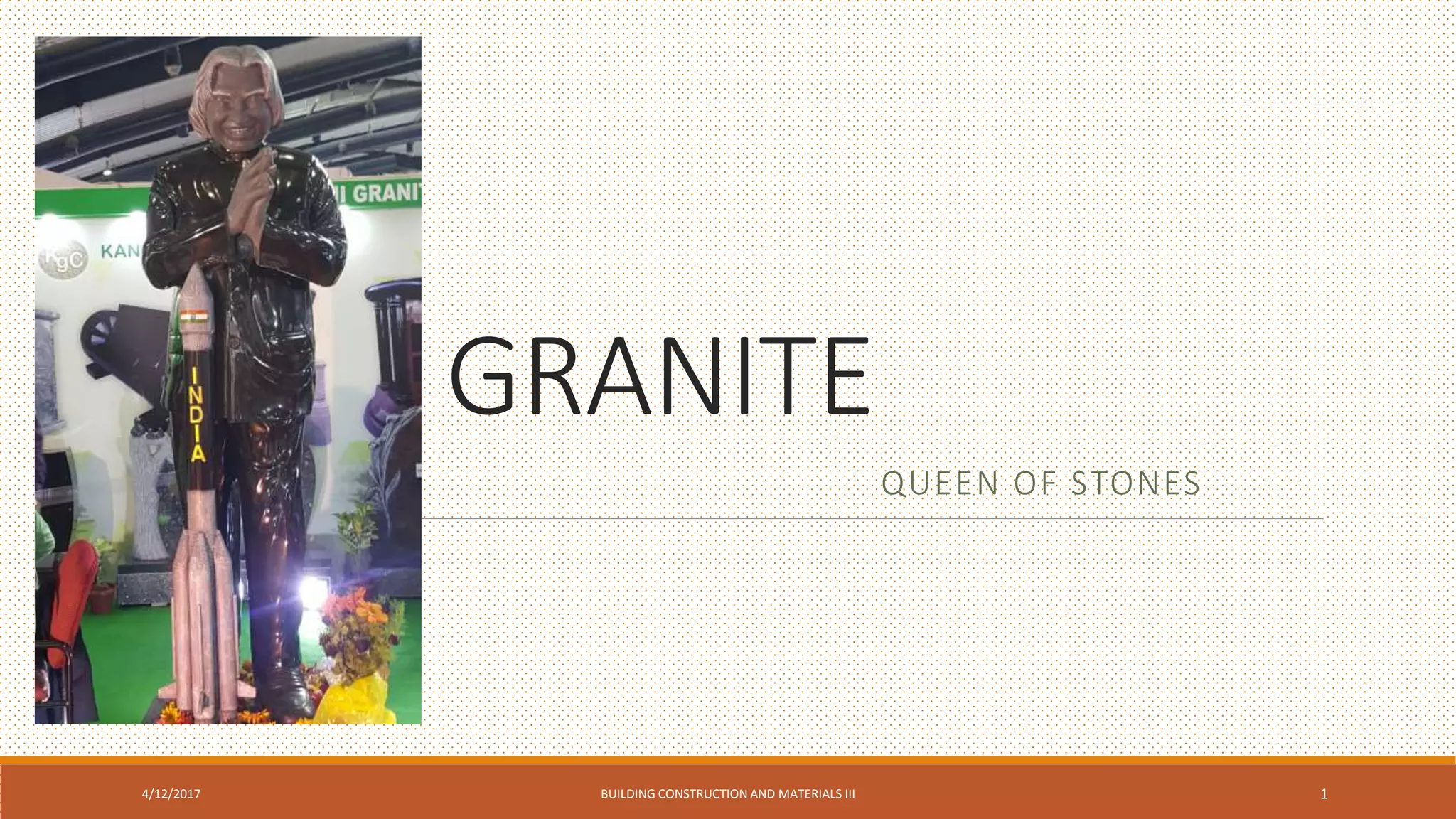 Granite Stone artificial stone marble | PPTX