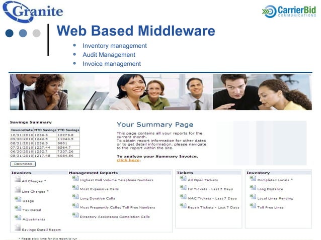 Granite through CarrierBid | PPT