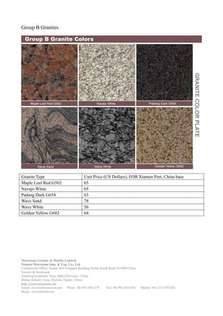 Granite Hotel Vanitytop Pricelist | PDF