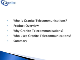 Granite Introduction 11 | PPT