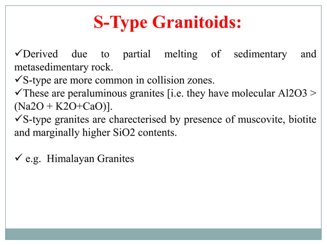 "Granites" Classification, Petrogenesis and Tectonic Descrimination ...