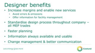 Granlund Designer - increase your MEP planning margins | PPT