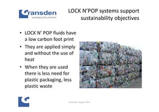 Gransden lock n' pop sales presentation | PDF | Food & Drink
