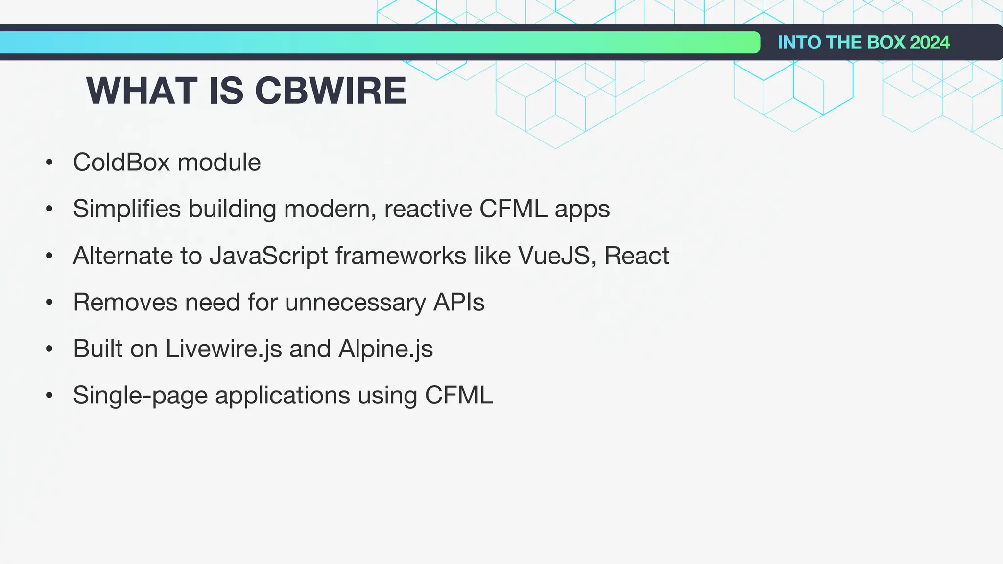 Reactive CFML with CBWIRE v4 by Ortus Solutions | PPT